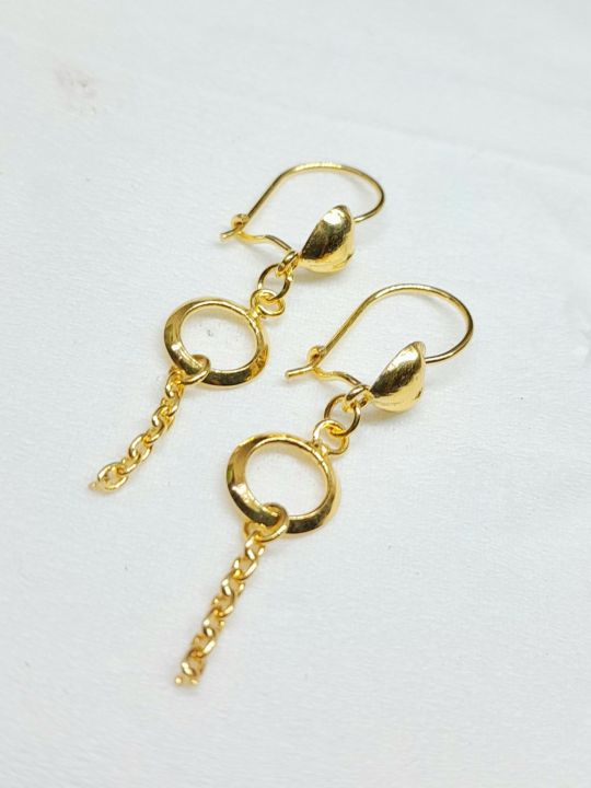 Anting Kait Bandul rantai 0.5 gram emas muda | Lazada Indonesia