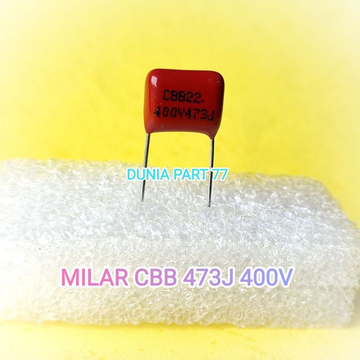 CAPACITOR MILAR 473J 400V KAPASITOR MYLAR 473J 400V 473 J | Lazada ...