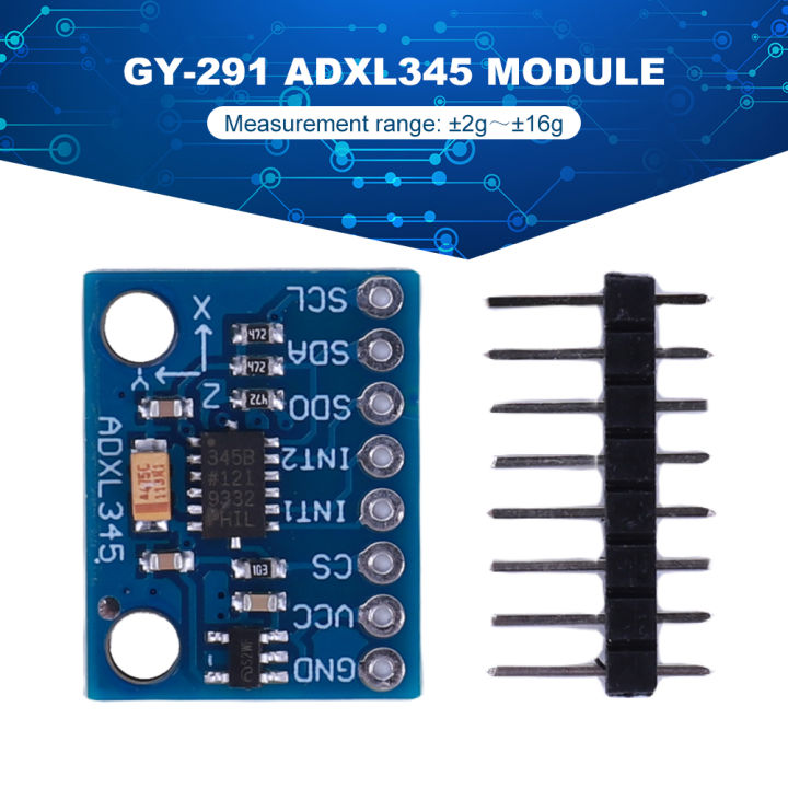 GY-291 ADXL345 Digital 3-Axis Acceleration of Gravity Tilt Module DC3～5V 3-Axis Gravity Sensor ...