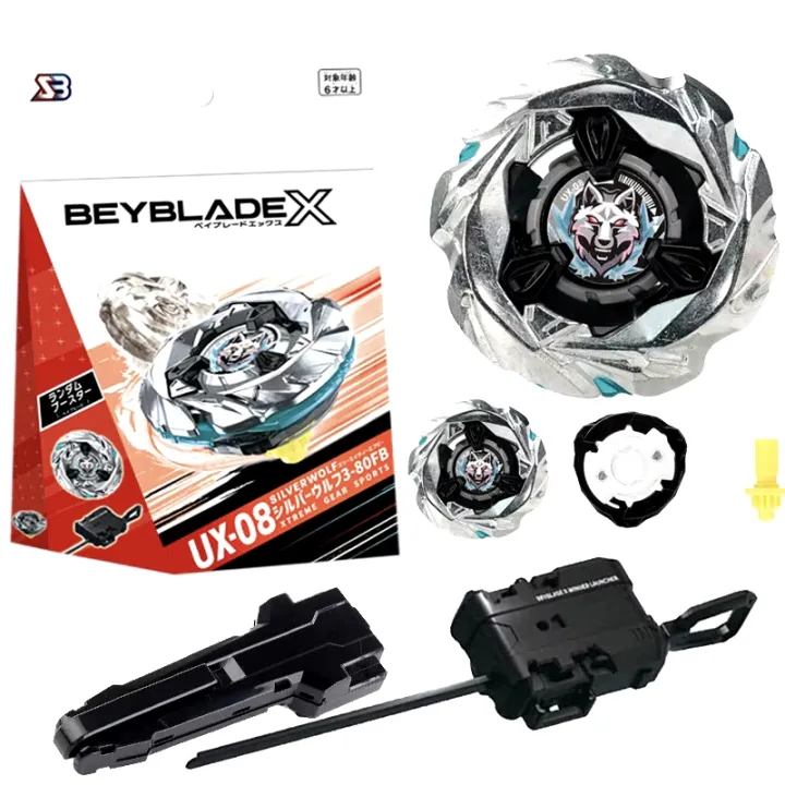 Beyblade X UX-08 Silver Wolf มาใหม่ ,พร้อม Launcher ชุดแฮนด์สําหรับ ...