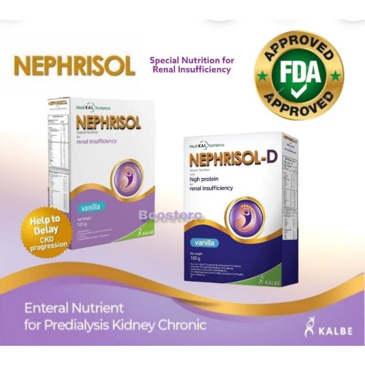 NEPHRISOL Low Protein / NEPHRISOL D High Protein 185g | Lazada PH
