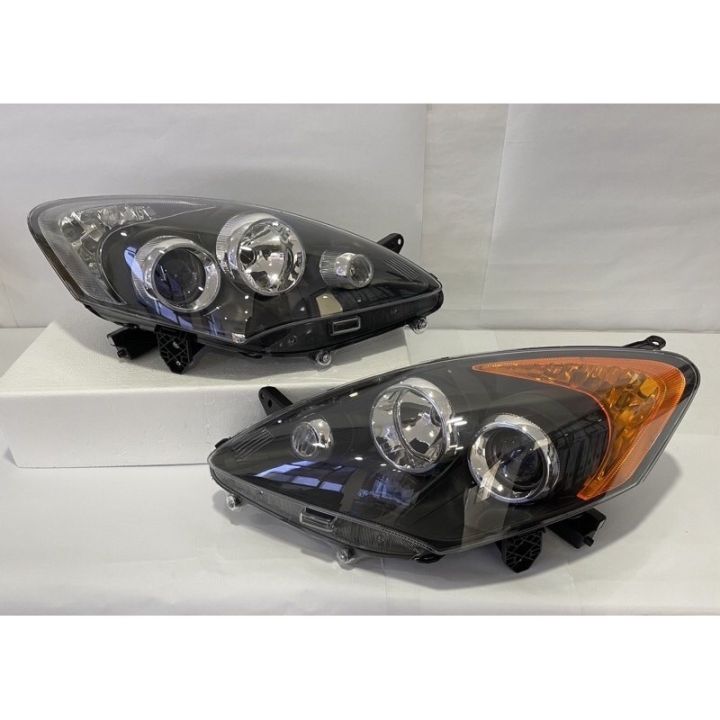 perodua alza head lamp lampu depan hitam black smoke 1set | Lazada