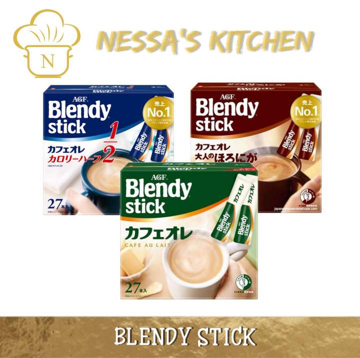 Blendy Stick Cafe Au Lait Otona Milktea Matcha [ Nessa’s Kitchen ...