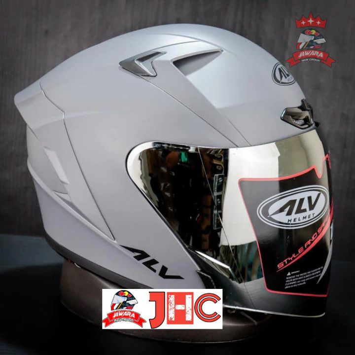 HELM ALV ULTRON SOLID WARNA GREY DOF HELM HALF FACE ORIGINAL ALV ...
