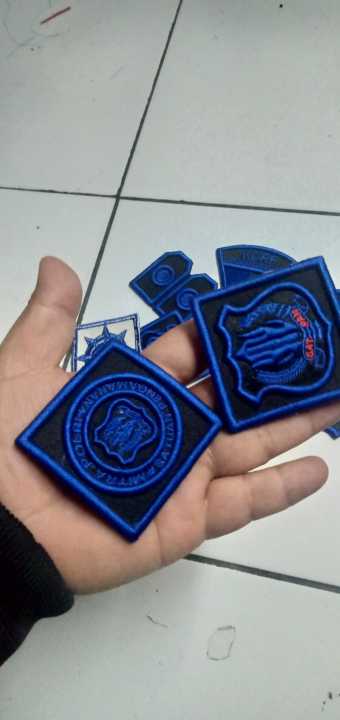 Atribut satpam kewenangan dan mitra polri..bordir satpam biru terbaru ... Atribut satpam kewenangan dan mitra polri..bordir satpam biru terbaru ...