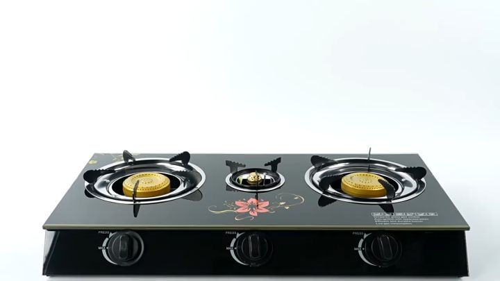 gas stove double burner Three-burner , stainless steel body, Thickend ...