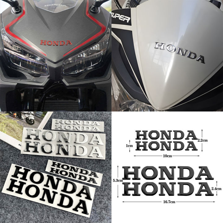 2PCS Honda Logo Badge 3D Gel Sticker Decorative Motorcycle Body ...