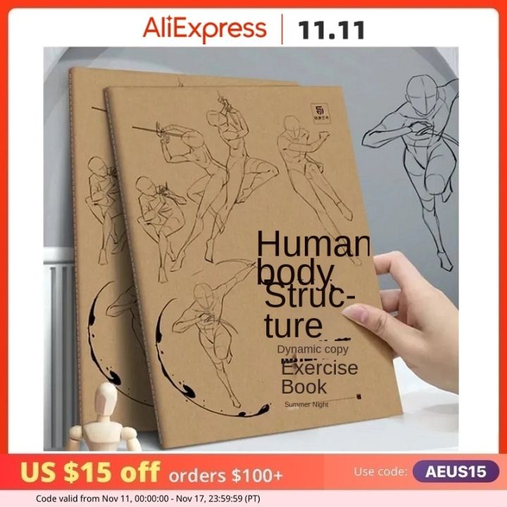 Anime Characters Tracing Sketch Hand Painted Tutorial Book Human Body ...