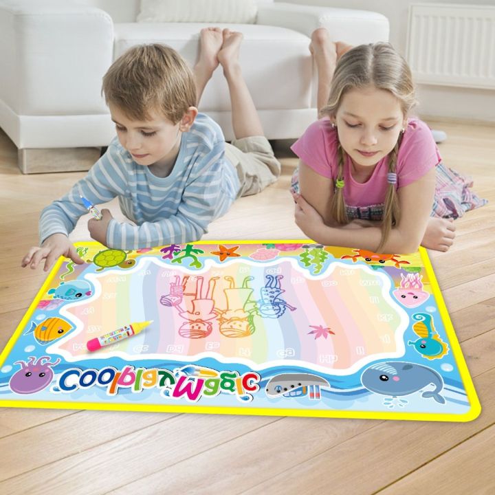 Coolplay Animal Themes Rainbow Water Drawing Mat & 2 Pens Water Doodle ...