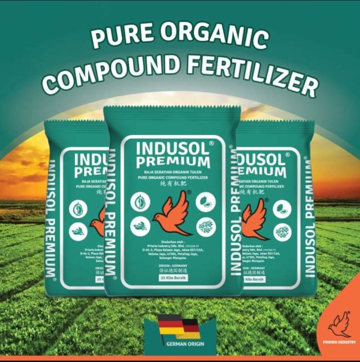 Indusol Premium Organic Fertilizer [Repack 400 gram] | Lazada