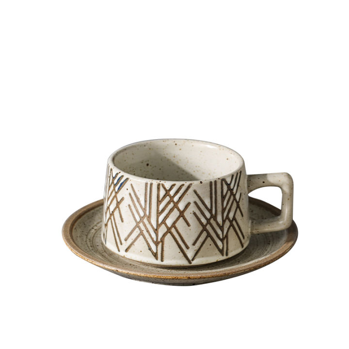 Stoneware Retro Good-looking Coffee Cup Accessible Luxury Ins Cup and ...