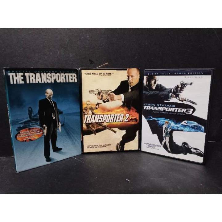 Original DVD: The Transporter 1,2,3 - Jason Statham (Region 1) SPECIAL ...