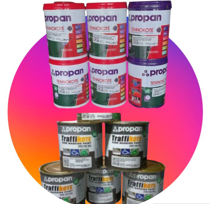 CAT PROPAN TENNOKOTE DAN TRAFFIKOTE WATER BASED 1 KG CAT LAPANGAN ...