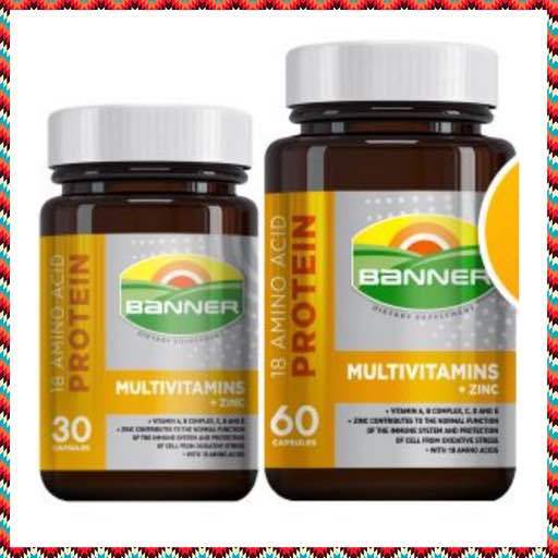 Banner Plus แบนเนอร์ พลัส 30 เม็ด / 60 เม็ด vitamins & minerals วิตามิน ...