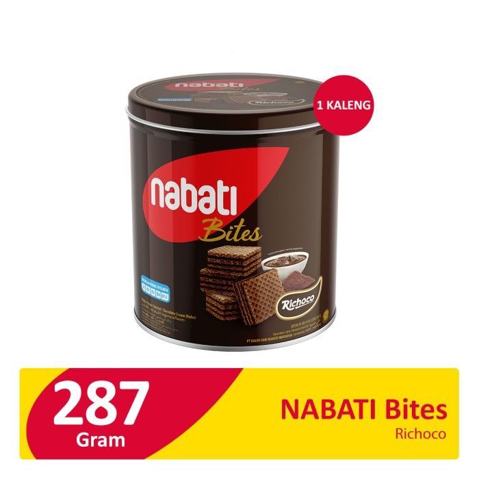Nabati Bites Biskuit Wafer Kue Kaleng Wafer Nabati Bites Richoco 287gr ...