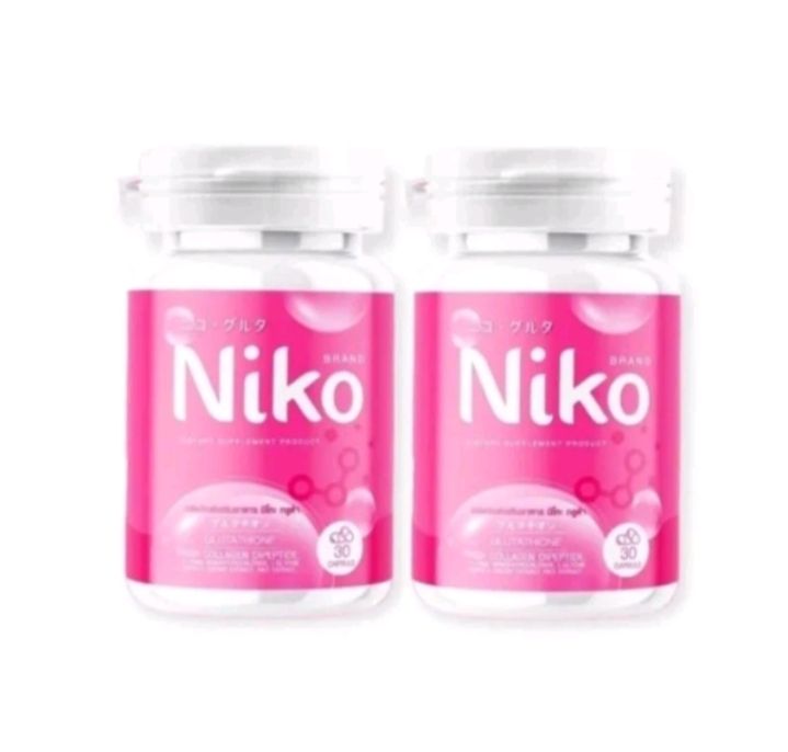 ( 1 แถม 1 ) Niko Gluta นิโกะกลูต้า ( 1 กระปุก บรรจุ 30 แคปซูล ) + HYA ...