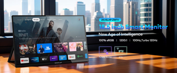 ZEUSLAP 18.5inch 1920*1080P Touch Screen 100hz IPTV Smart Portable ...