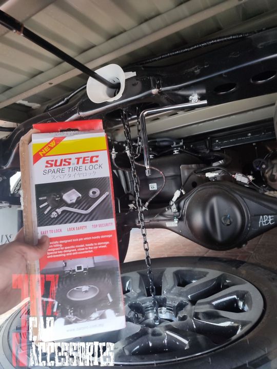 SUS TEC SPARE TIRE LOCK (ORIGINAL) TOYOTA HILUX/FORTUNER 2016-2024 ALL VARIANTS | Lazada PH