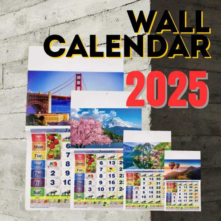 Wall Calendar 2025 / Kalendar Dinding 2025 / 10 inch Wall Calendar / Kalendar Kuda / Kalendar ...