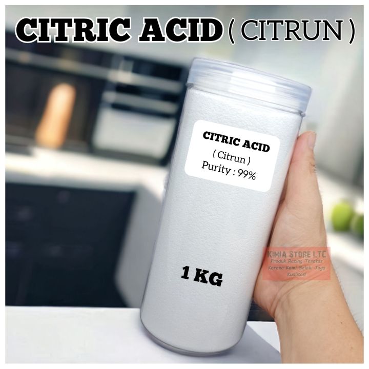 CITRIC ACID MONOHYDRATE 1KG / CITRUN ( ASAM SITRUN ) / ASAM SITRAT 1KG ...