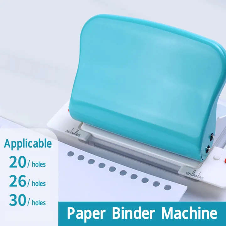 [Pleasant day] Paper Binding Machine Handheld Portable Spiral Binder A4 ...