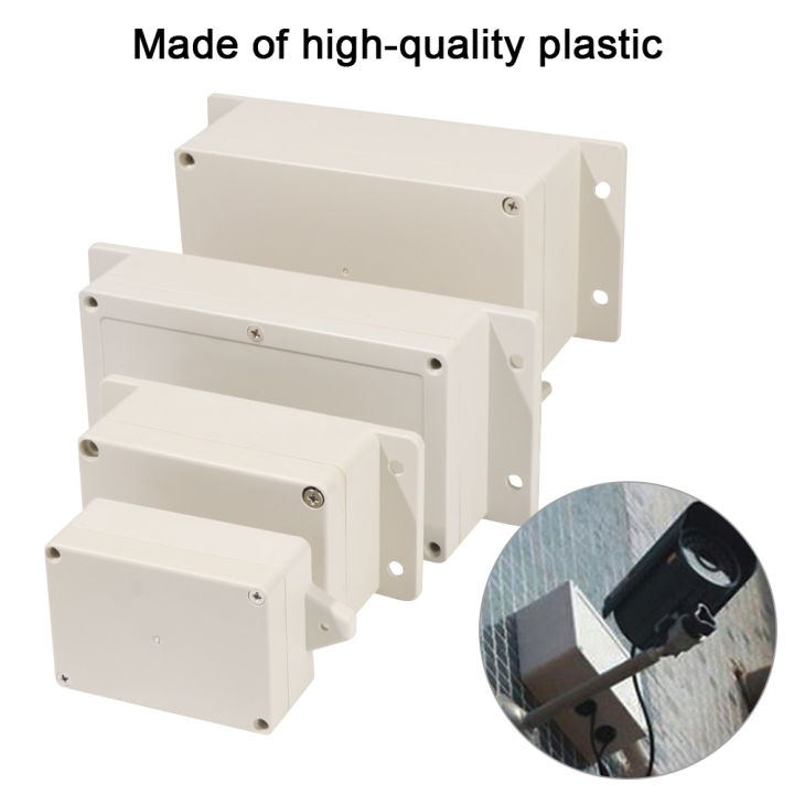 White Plastic Junction Box 11 Sizes ABS Waterproof Instrument Parts ...