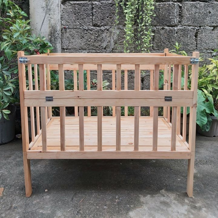 Wooden Crib for Baby (KUNA) Adjustable 3in1 | Lazada PH