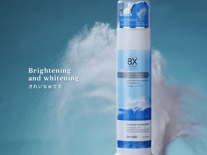 Dr.ville Teeth Whitening 8X Niacinamide Whitening Toothpaste Get Rid of ...