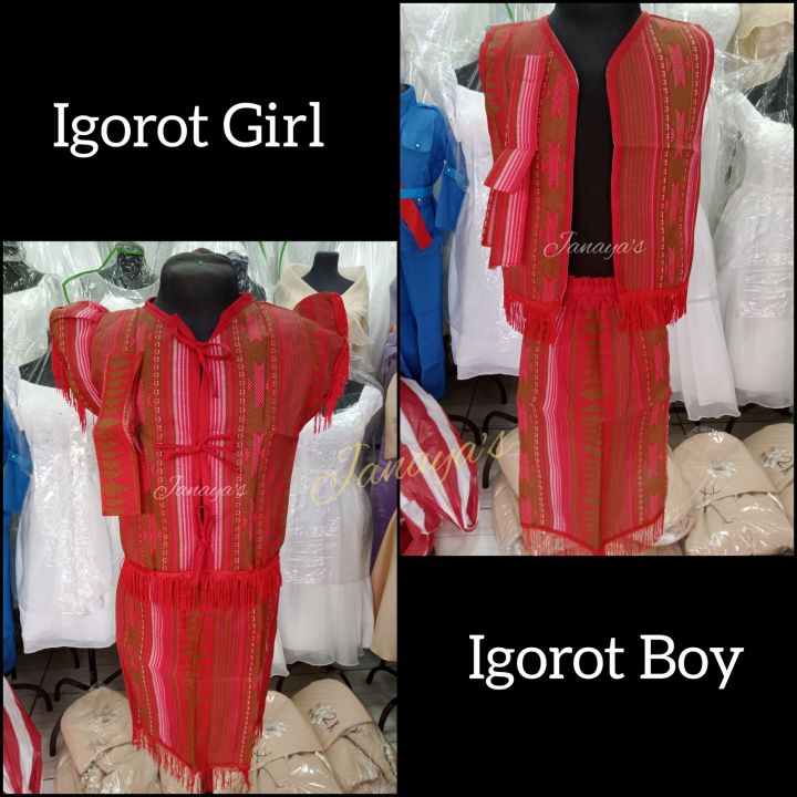 Igorot Costume Boy and Girl for kids | Lazada PH