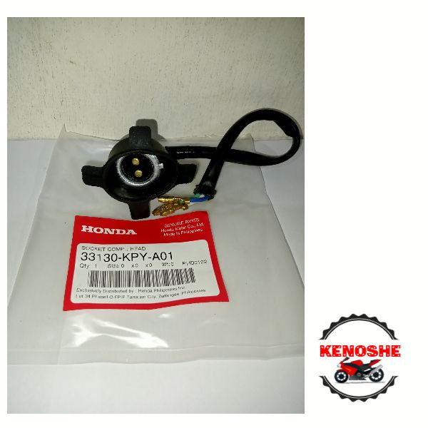 HEADLIGHT SOCKET HONDA TMX 155/ XRM/ WAVE (GENUINE 33130-KPY-A01 ...