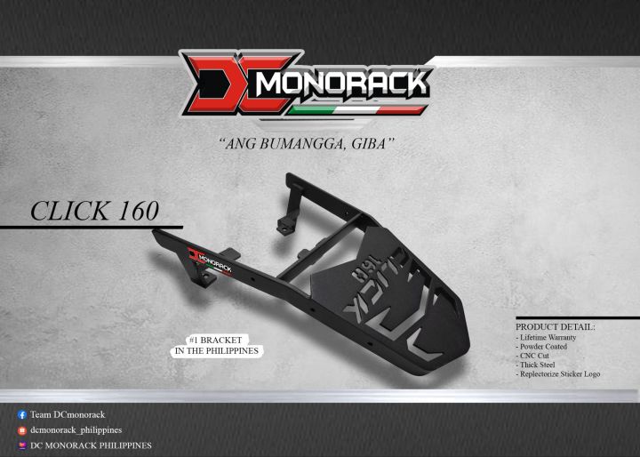 Topbox Bracket For Click 160 / Dcmonorack | Lazada PH