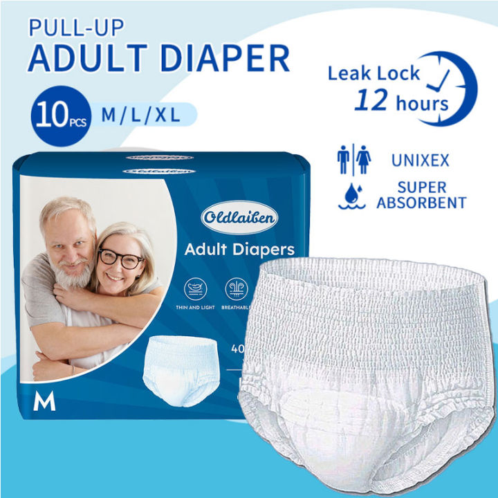 10pcs M/L/XL Disposable Adult Diapers Elderly Diapers Pregnant Women's ...