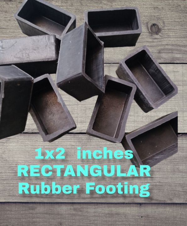 1 x 2 inches RECTANGULAR RUBBER FOOTING sold per piece | Lazada PH