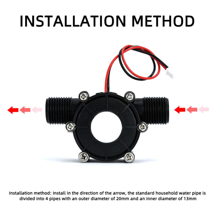 DC 5V 12V 0-80V Micro Hydro Generator Turbine Flow Hydraulic Conversion ...