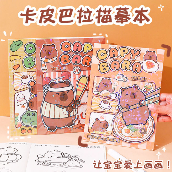 Adorable Capybara Tracing Book Cute Children's Line Drawing Coloring ...