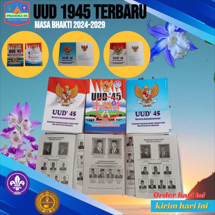 Buku UUD 45 Terbaru Masa Bhakti 2024-2029 / Kabinet Merah Putih bijian ...