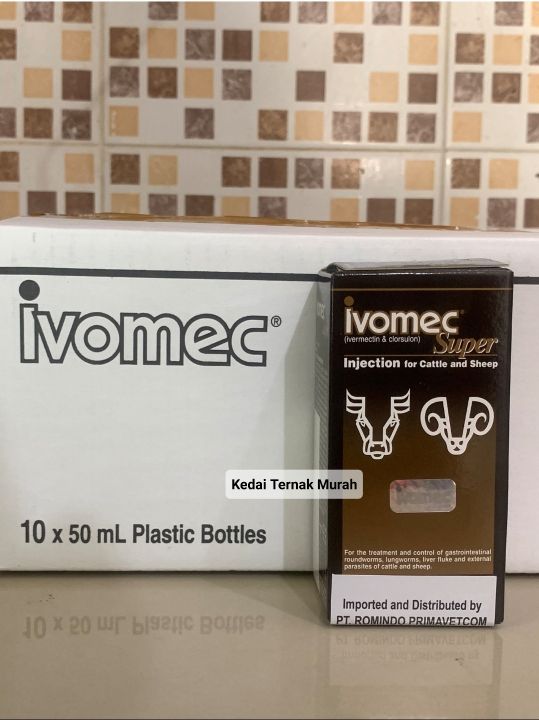 Ivomec Super 50 ml Obat Hewan Ampuh Membasmi Cacing Kutu Parasit Caplak ...