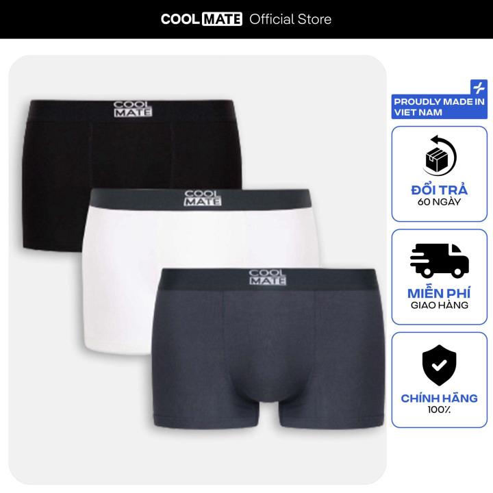 [TẶNG QUÀ ĐƠN 359K]COMBO 3 Quần lót, sịp đùi boxer nam Trunk Bamboo ...