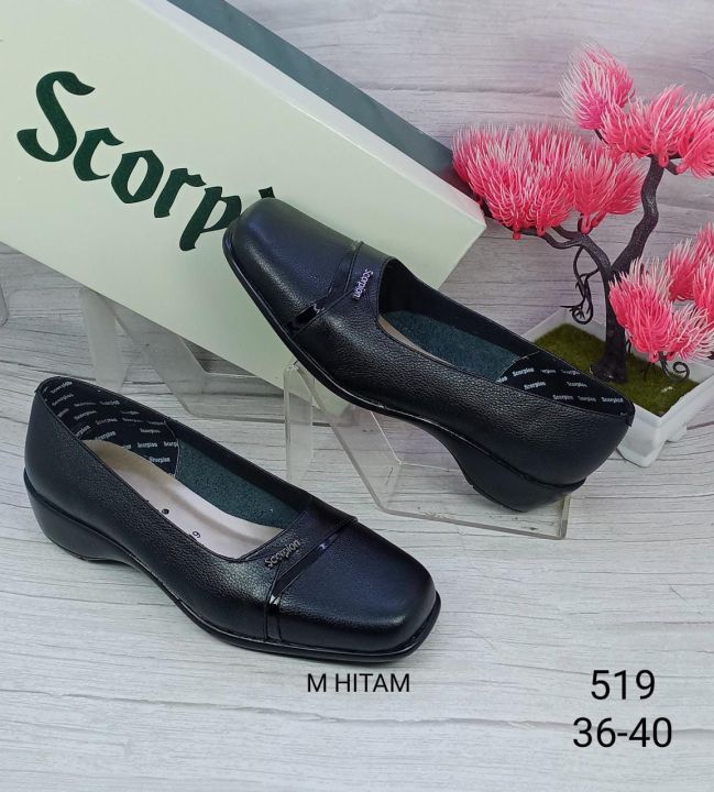sepatu kulit wanita scorpion 519 | Lazada Indonesia