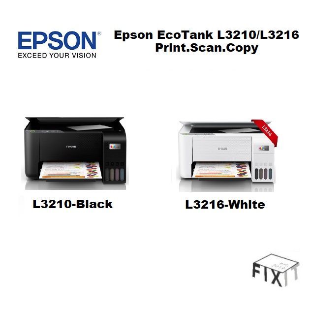Epson EcoTank L3210/L3216 All-in-One Ink Tank Printer | Lazada