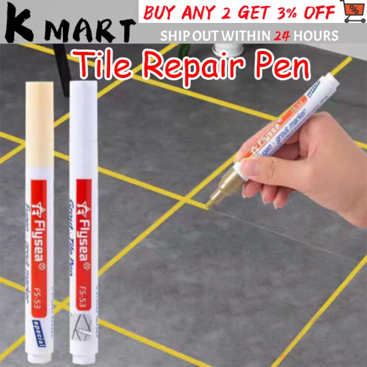 【PH Local】Tile Gap Repair Color Pen White Tile Refill Grout Pen ...
