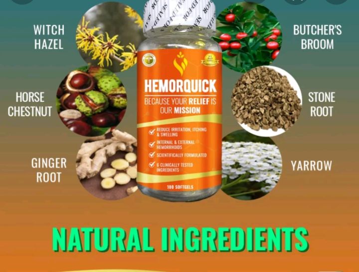 HEMORQUICK 100 SOFTGELS -NEW HEMORRHOIDS/ALMORANAS RELIEF | Lazada PH