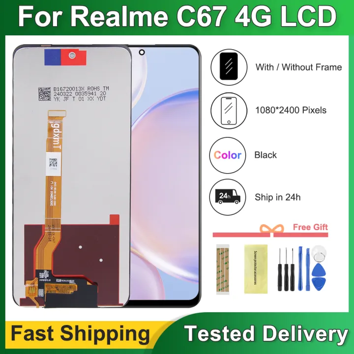 6.72'' LCD Display Touch Screen Digitizer Assembly for Realme C67 4G ...