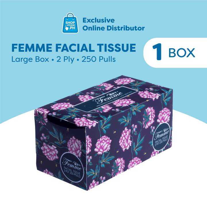 Femme Large Box Facial Tissue 2 ply 250 pulls | Lazada PH
