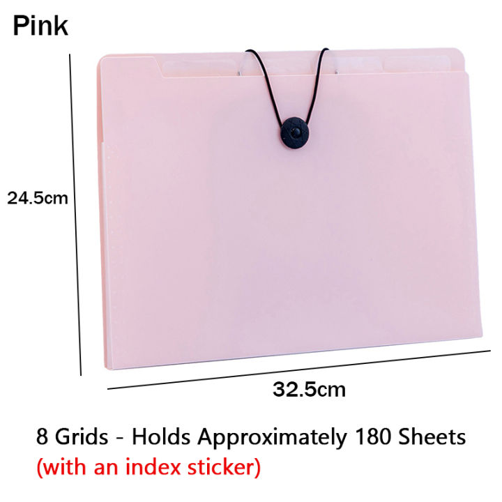Protree 8/12/13Pockets Colorful A4 Expanding File Folder Expandable ...