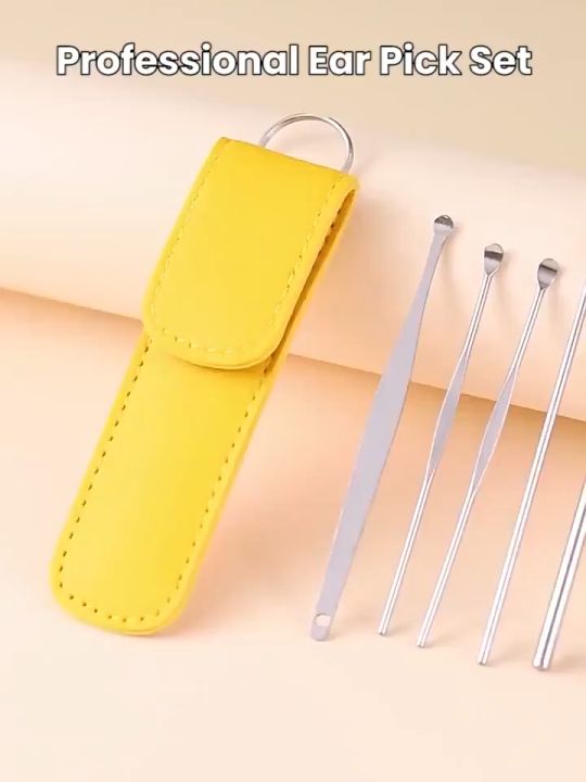 Ear Cleaner Ear Pick Set Pengorek Telinga Korek Telinga Besi Ear Wax ...