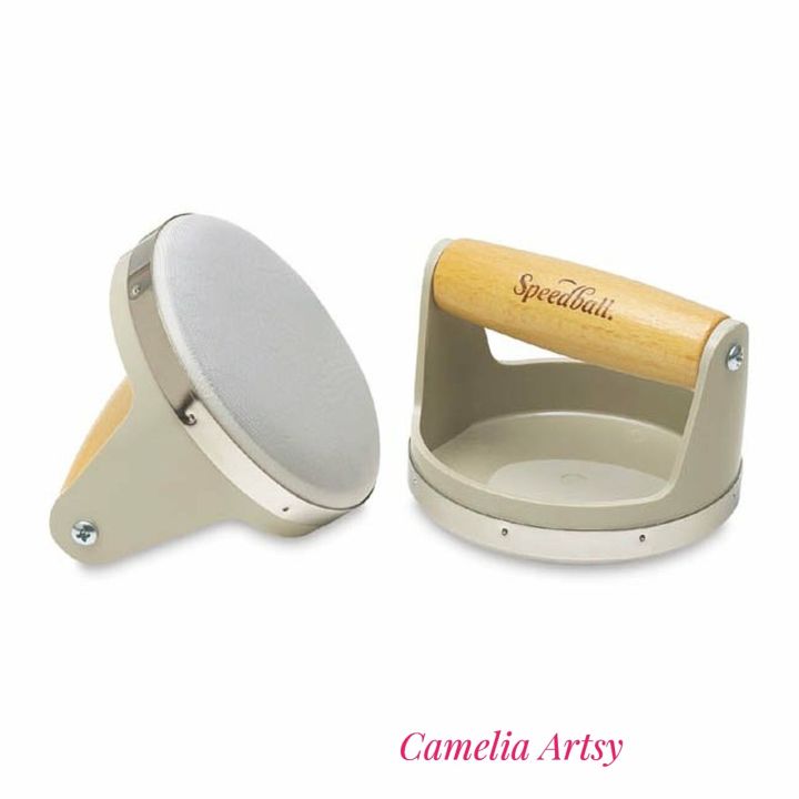 Speedball Block Printing Baren with wooden handle 4inch🔥offer🔥 | Lazada