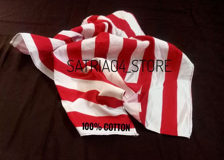 slayer SEGIEMPAT/slayer segitiga ukuran 75x75cm motif salur/belang ...