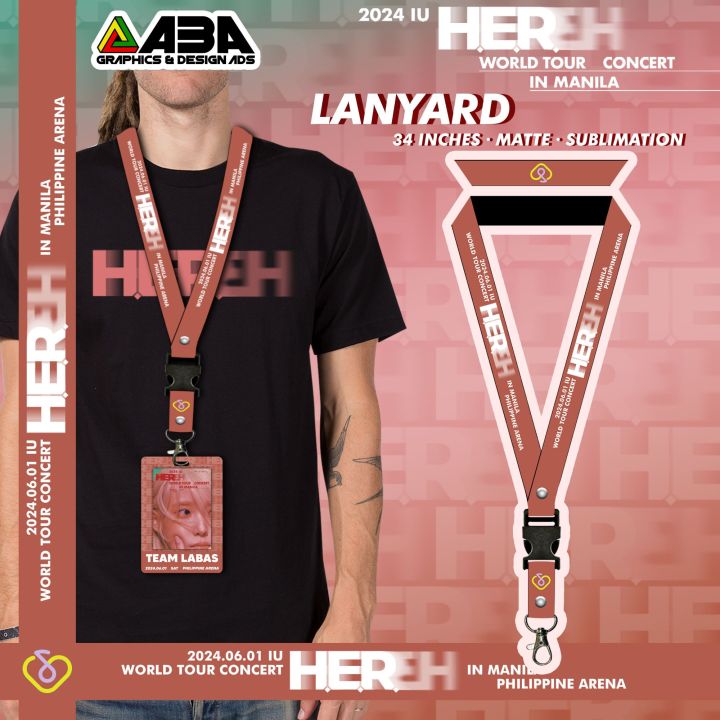 IU HER World Tour Concert Lanyard and Concert Card | Lazada PH