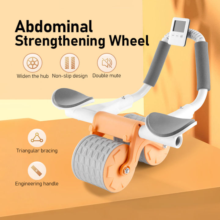 Abdominal Wheel Automatic Rebound Muscle Elbow Support Female Abdo ...